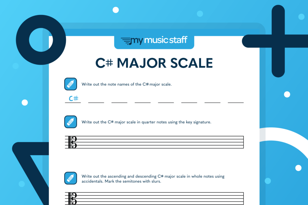 Alto Clef C-sharp Major Scale – My Music Staff Resources