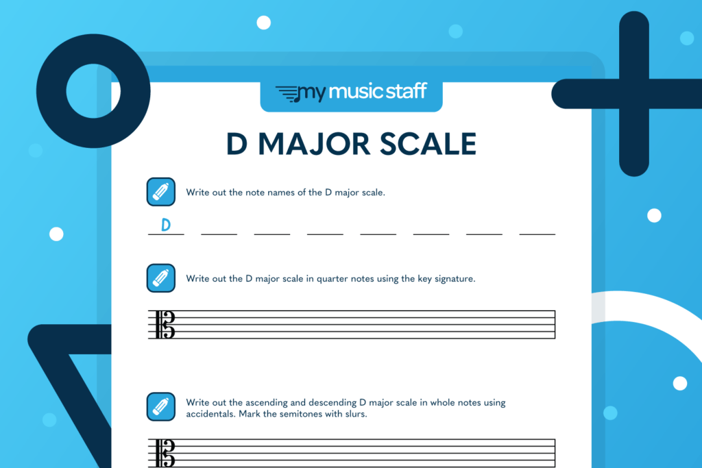Alto Clef D Major Scale – My Music Staff Resources