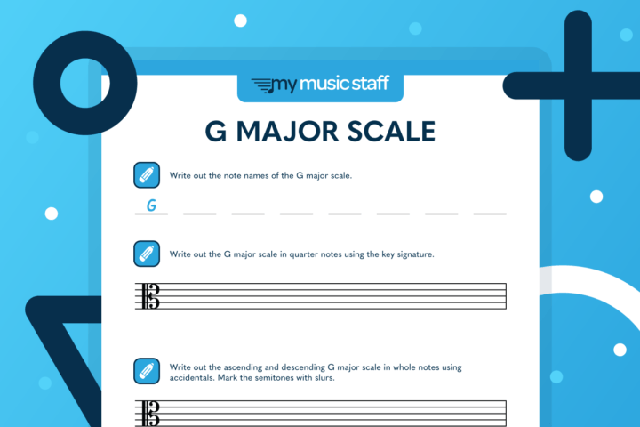 Alto Clef G Major Scale – My Music Staff Resources