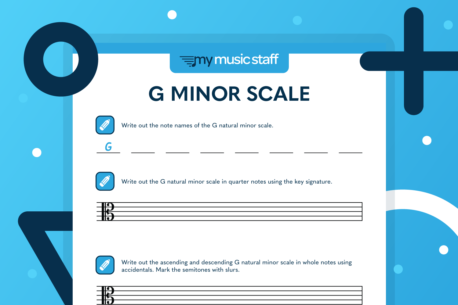 Alto Clef G Minor Scale My Music Staff Resources Alto Clef G Minor Scale My Music Staff Resources