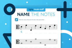 Alto Clef Name the Notes – My Music Staff Resources