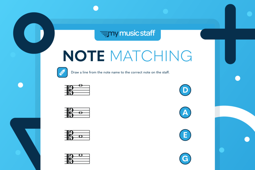 Alto Clef Note Matching – My Music Staff Resources