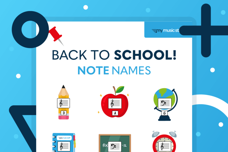 Back to School Note Names – My Music Staff Resources