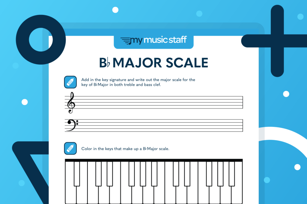 B-flat Major Scale – My Music Staff Resources