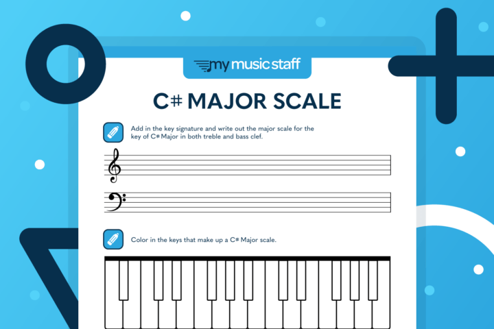 C-sharp Major Scale – My Music Staff Resources