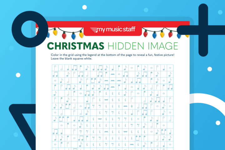Christmas Hidden Image – My Music Staff Resources
