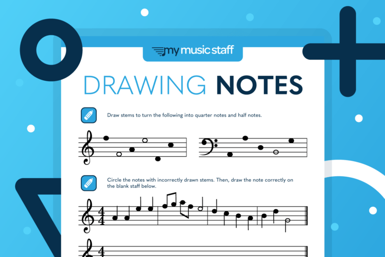 Drawing Notes – My Music Staff Resources