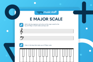 E Major Scale – My Music Staff Resources