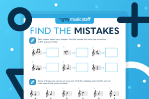 Find the Mistakes – My Music Staff Resources