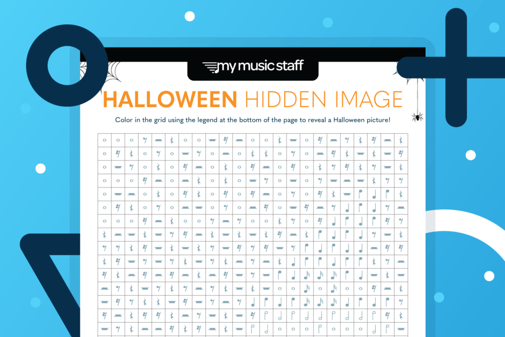 Halloween Hidden Image – My Music Staff Resources
