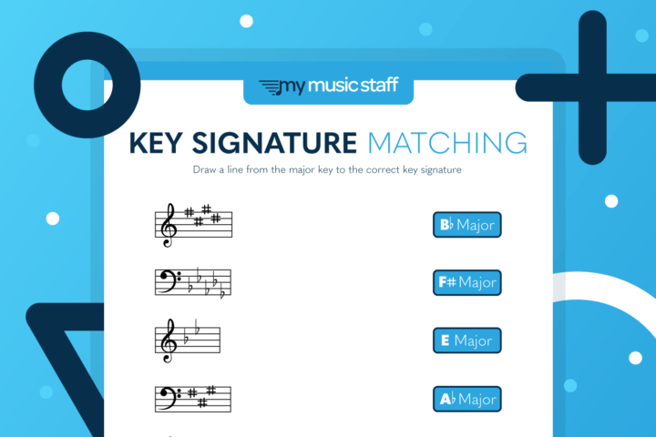 Key Signature Matching – My Music Staff Resources