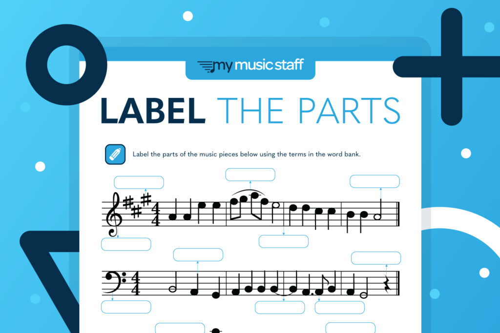 Label the Parts – My Music Staff Resources