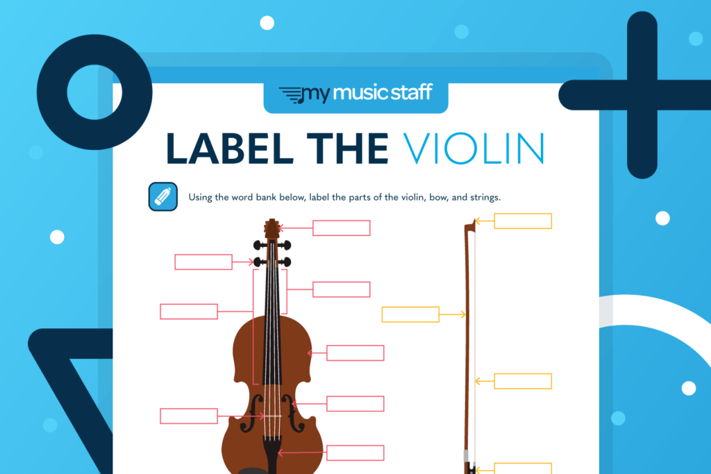 Label the Violin – My Music Staff Resources