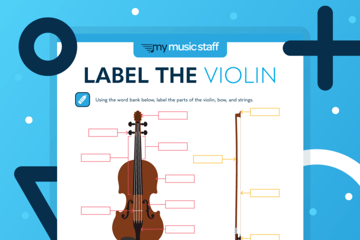 Label the Violin – My Music Staff Resources