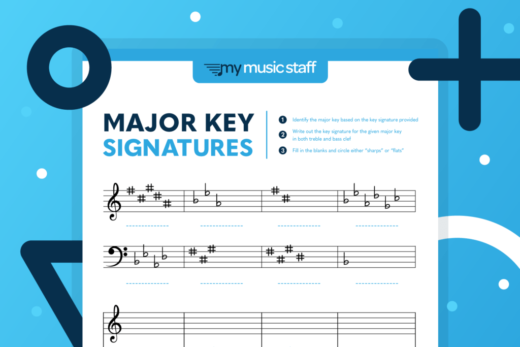 Major Key Signatures – My Music Staff Resources