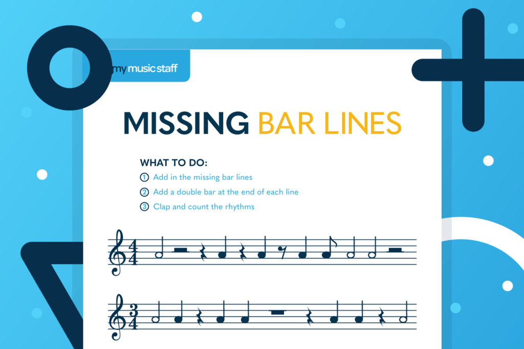 Missing Bar Lines – My Music Staff Resources