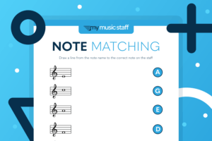 Note Name Matching – My Music Staff Resources