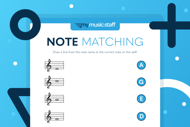 Note Name Matching – My Music Staff Resources