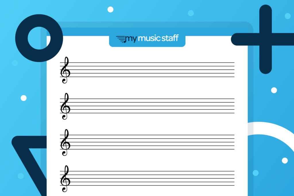 Treble Staff Paper – My Music Staff Resources