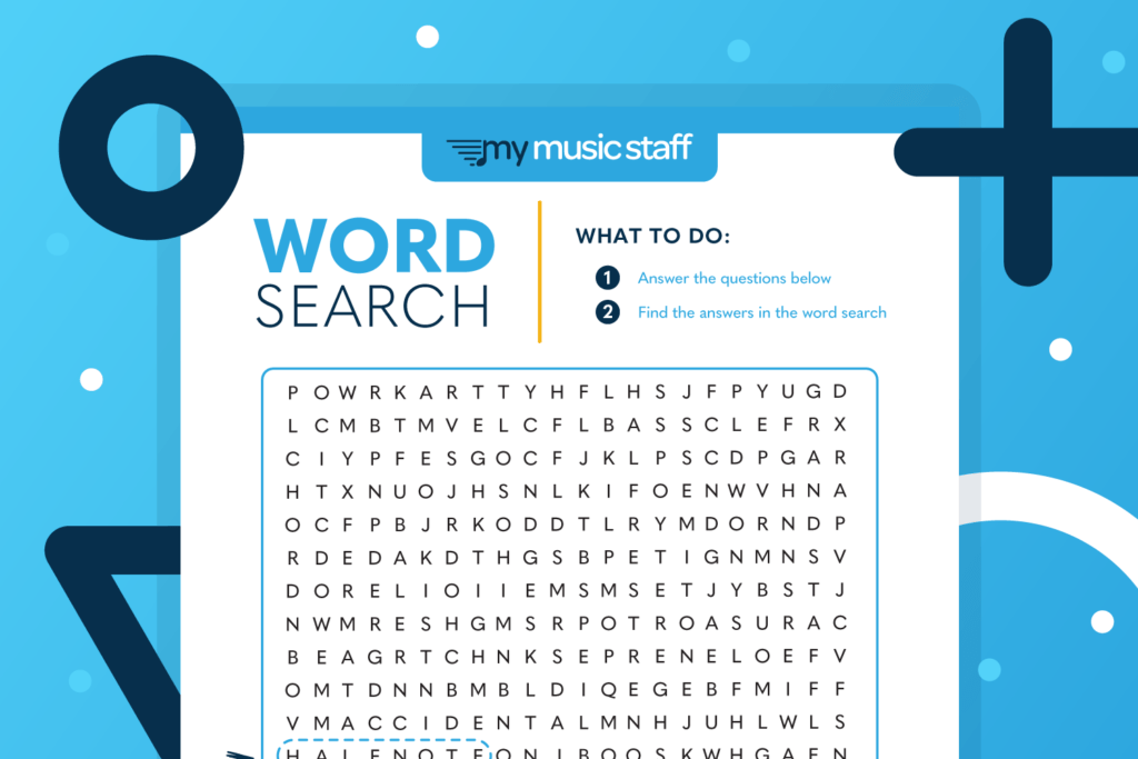 Word Search – My Music Staff Resources