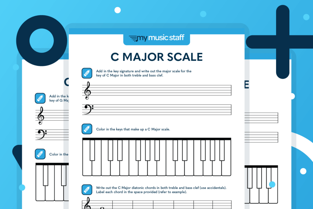 Major Scale Bundle – My Music Staff Resources