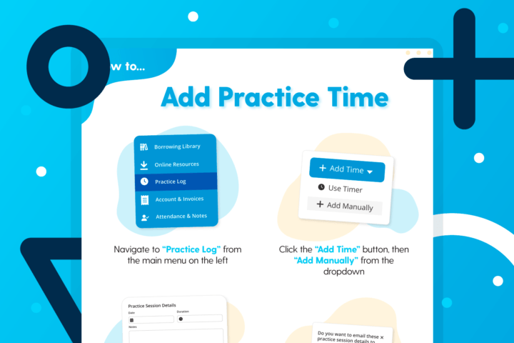 How to Add Practice Time – My Music Staff Resources