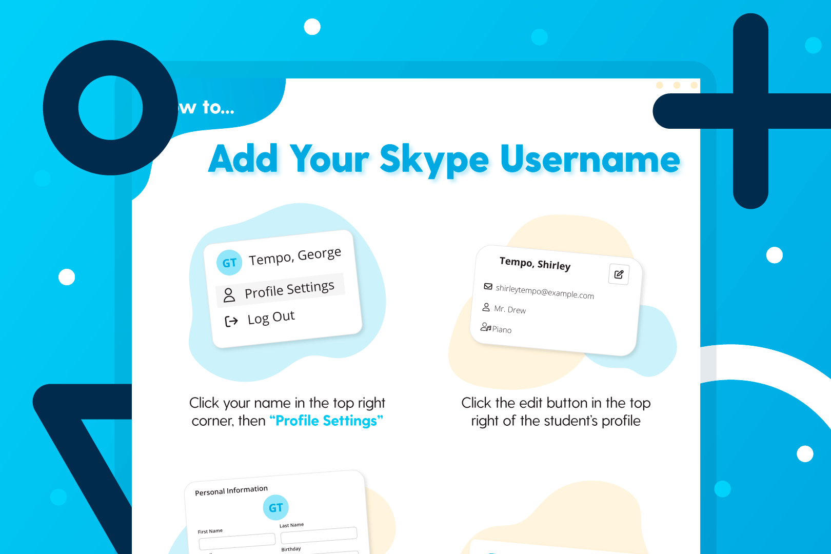 How To Add Your Skype Username My Music Staff Resources
