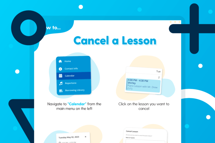 How to Cancel a Lesson – My Music Staff Resources