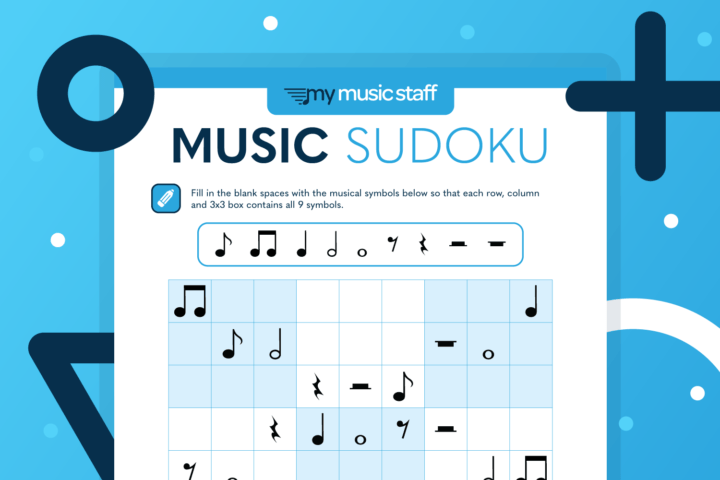 Music Sudoku – My Music Staff Resources